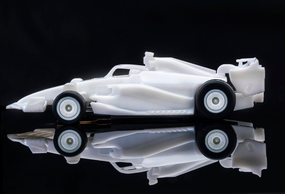 AFX Mega G+ Formula White Paintable HO Scale Slot Car – Turn One Hobbies