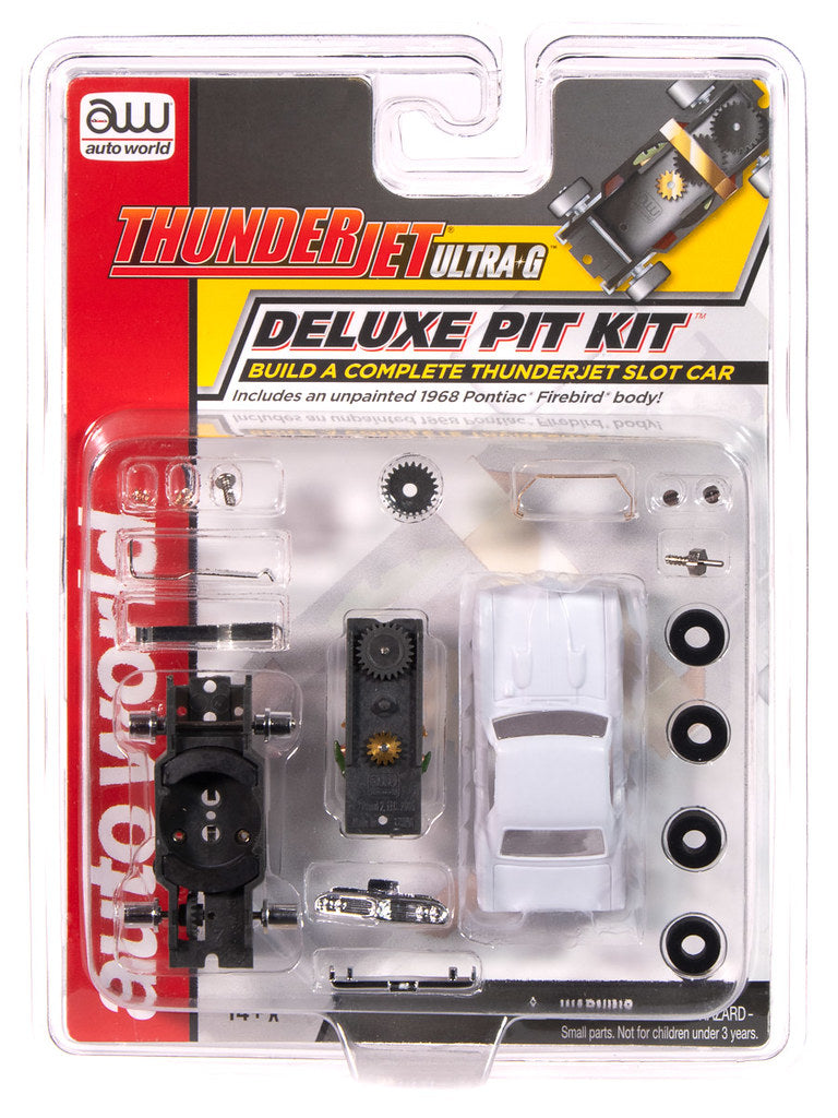 Auto World Thunderjet Deluxe Pit Kit 1968 Pontiac Firebird Body HO Slot ...